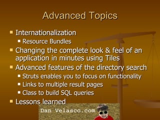 Developing a Struts & Tiles application using WebSphere Studio | PPT