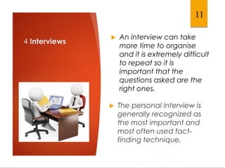 Fact - Finding Techniques | PPTX