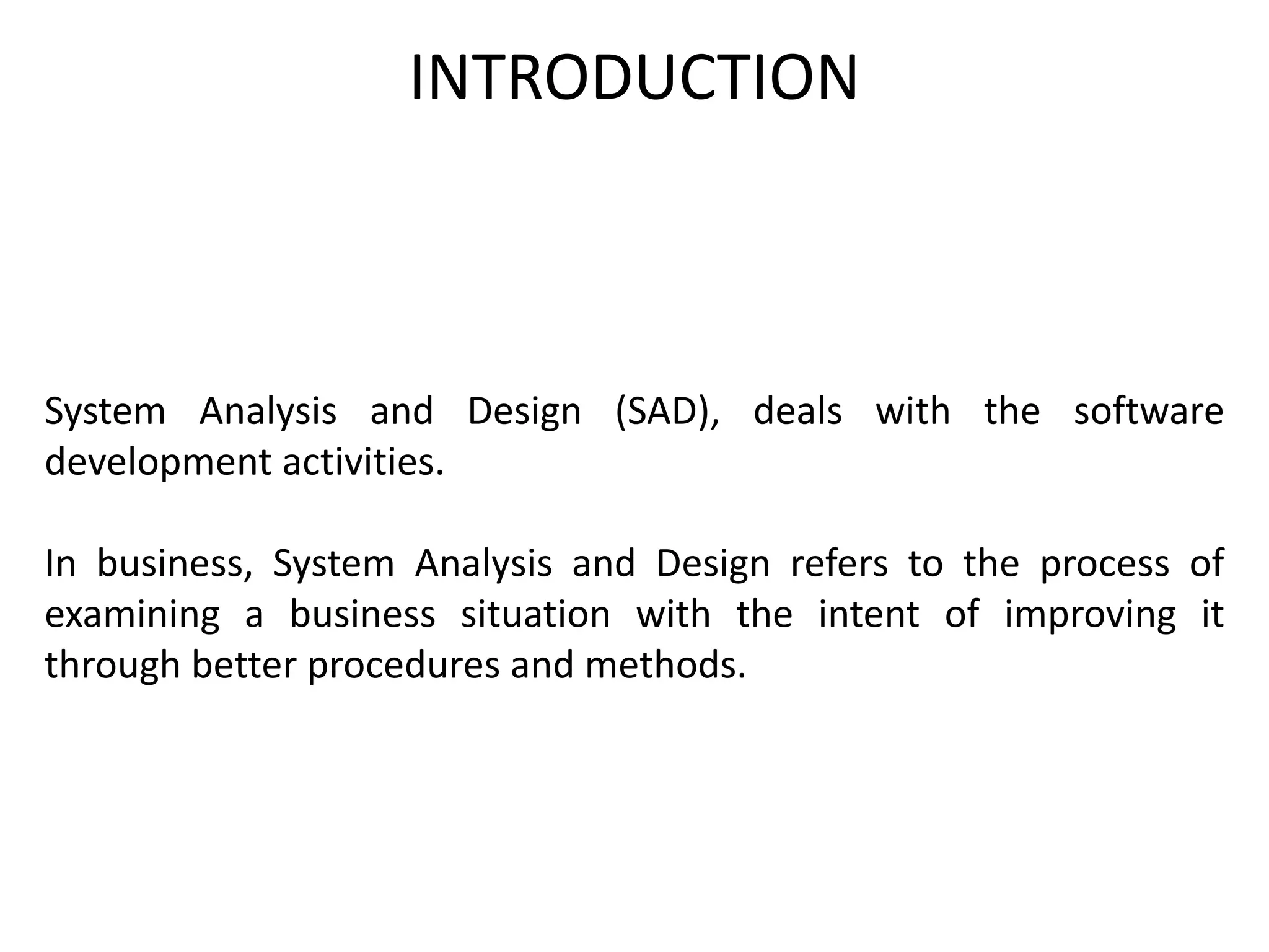 System Analysis and Design (Health Informatics) | PPTX