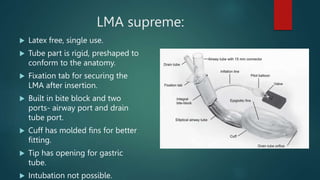 Supra glotic Airway Devices notes .pptx