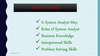 System Analysis & Design AND Software Engineering Topics | PPT