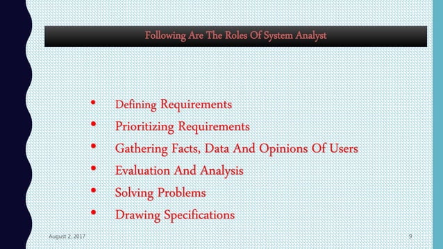 System Analysis & Design AND Software Engineering Topics | PPT