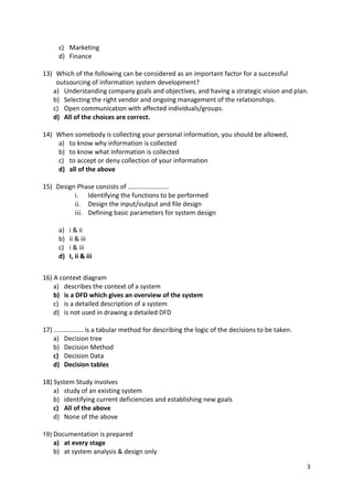 Sad sample paper - mcq answers | PDF