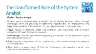 System Analysis Concepts and Roles - SAD | PPTX
