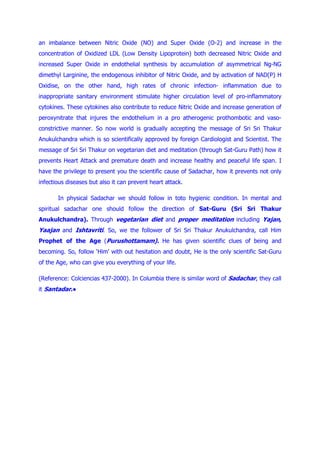 Hygiene (Sadachar) According to Sri Sri Thakur Anukul Chandra | PDF