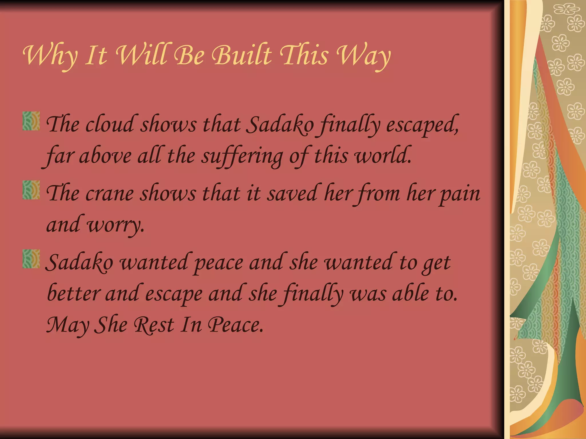 Sadako Sasaki Memorial | PPT