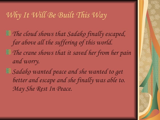 Sadako Sasaki Memorial | PPT