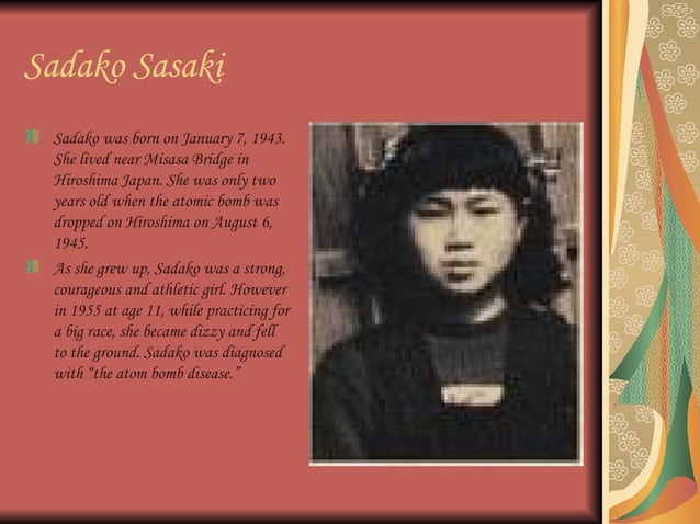 Sadako Sasaki Memorial | PPT