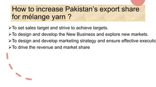 mélange yarn production has lesser environment impact compared to cone ...