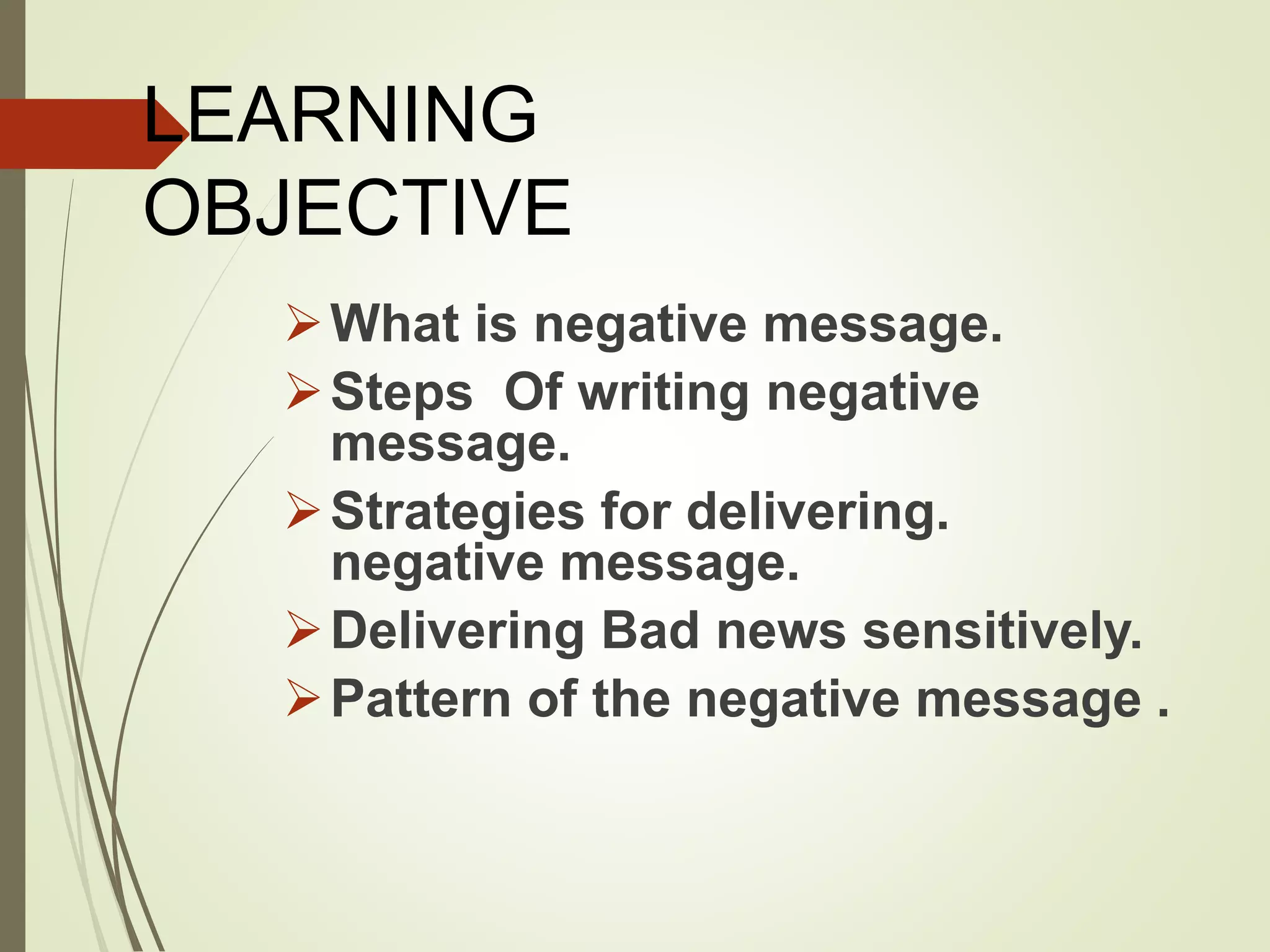 PPT Negative message | PPTX