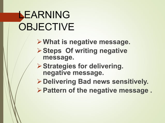 PPT Negative message | PPTX