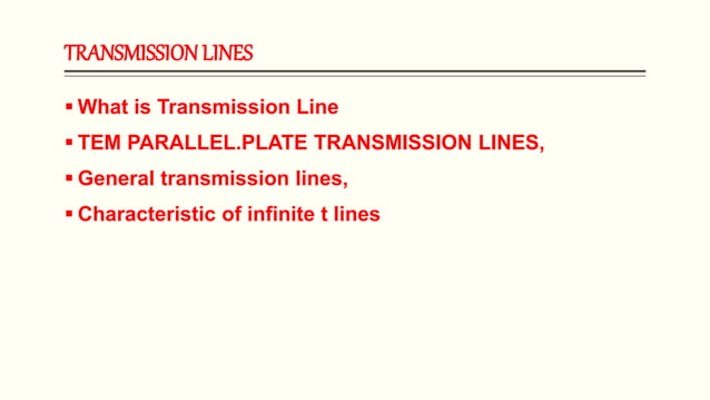 Transmission Line | PPT | Free Download