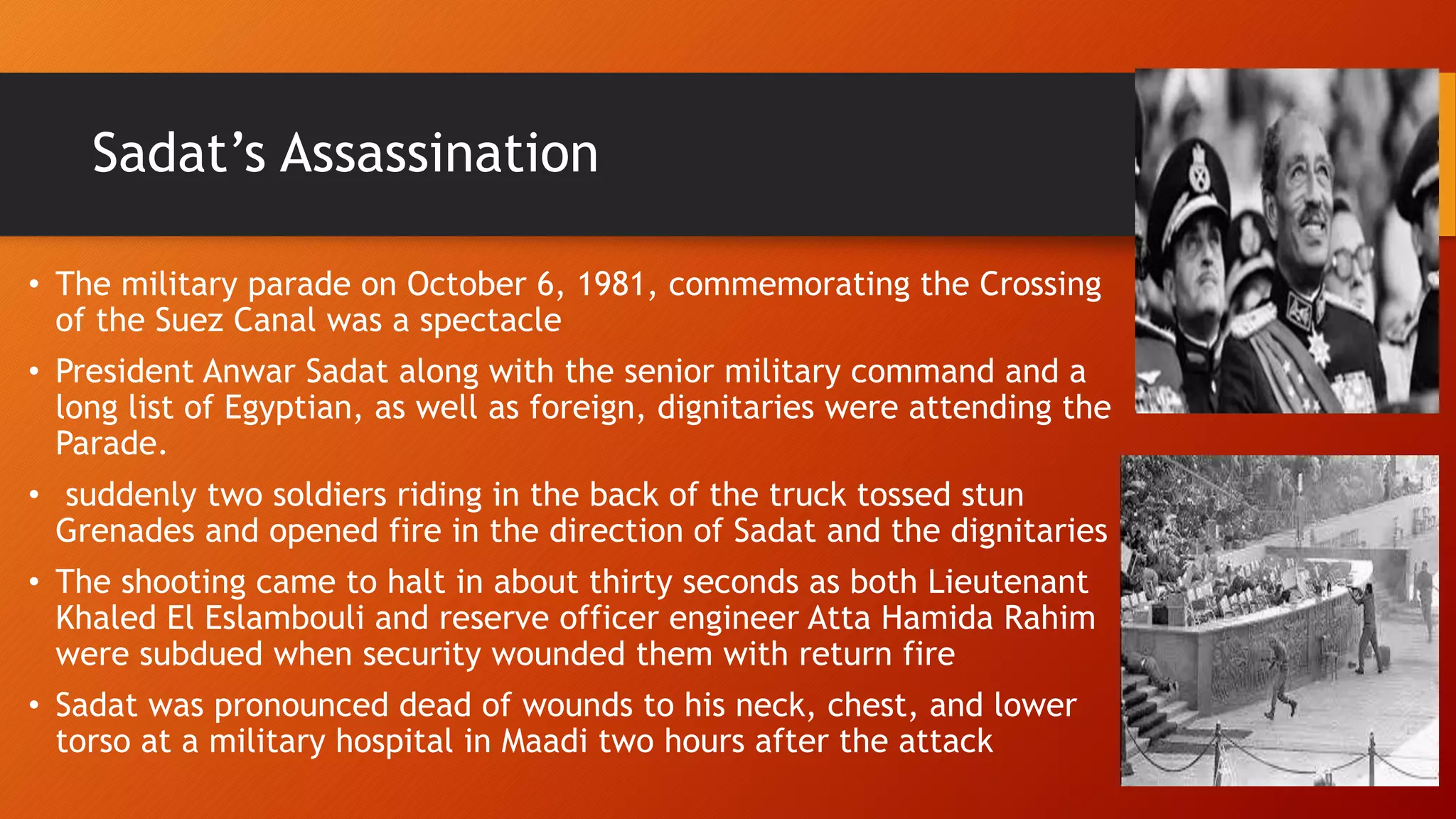 Sadat Hero of the crossing | PPTX | Islam | Religion & Spirituality