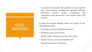 Sadc | PPTX