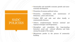 Sadc | PPTX