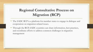 Migration Trends in the SADC Region and Tanzania. | PPTX