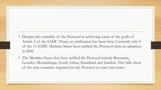 Migration Trends in the SADC Region and Tanzania. | PPTX | Africa Travel | Travel Locations