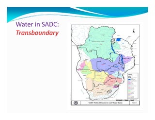 Climate change adaptation in SADC: a strategy for the Water Sector | PDF