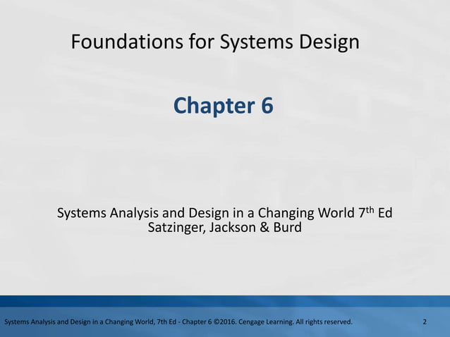 Sadcw 7e chapter06-done | PPTX | Databases | Computer Software and Applications