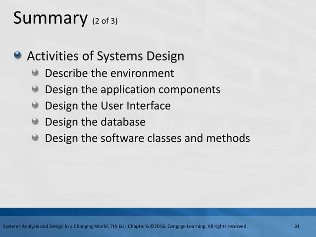 Sadcw 7e chapter06-done | PPTX | Databases | Computer Software and ...