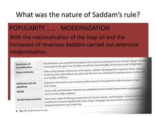 Saddam & Iraq | PPTX | Islam | Religion & Spirituality