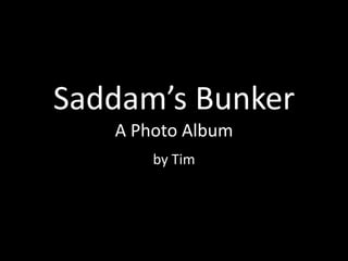 Saddam’s Bunker | PPT