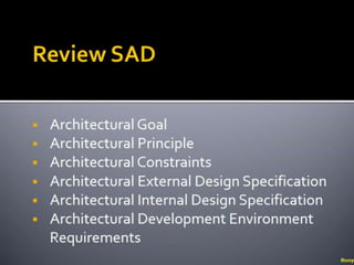 Software Architecture Document | Part 2 | PPT