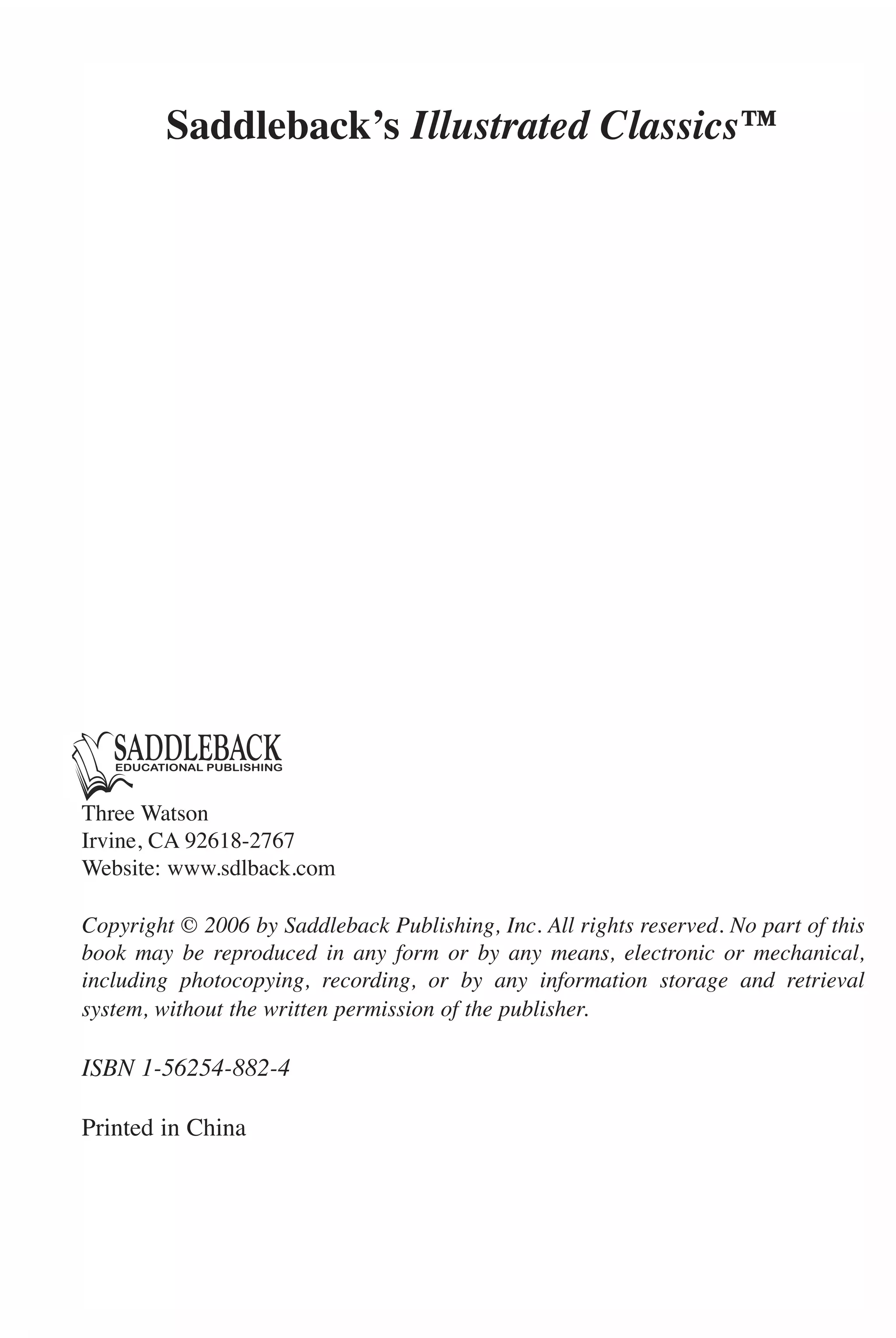 Saddleback illustrated classics around the world in eighty days | PDF