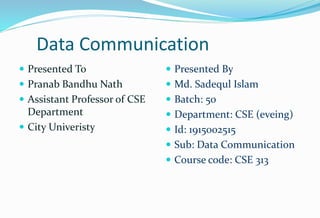Data Communication | PPT
