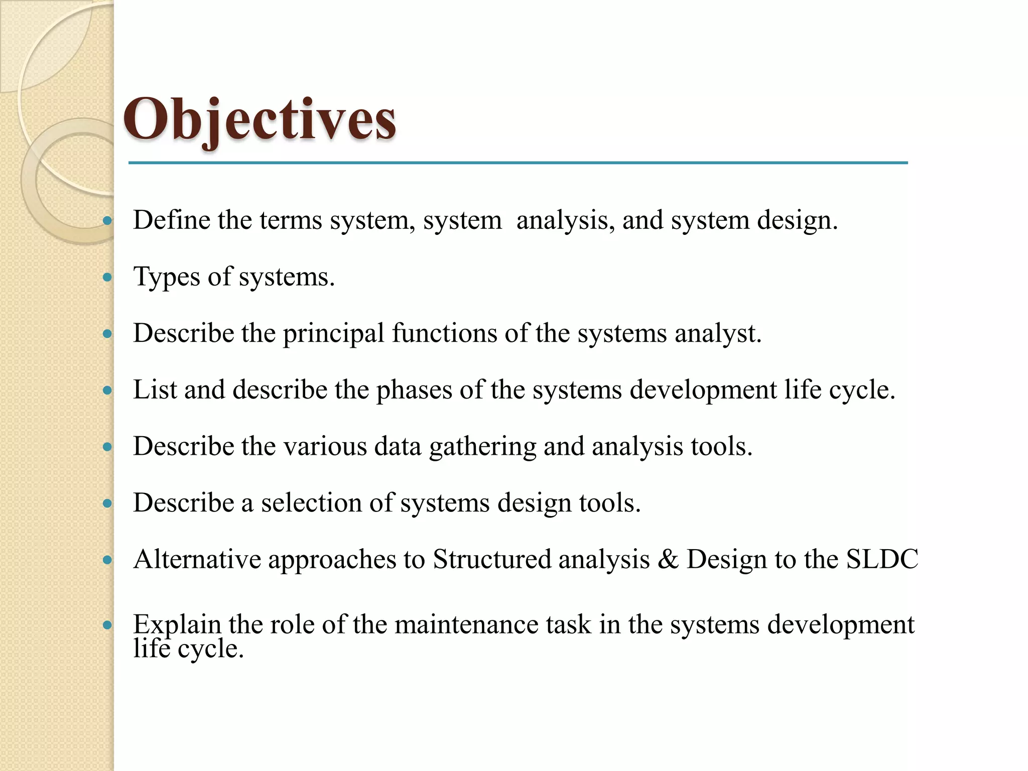 System Analysis and Design | PPTX
