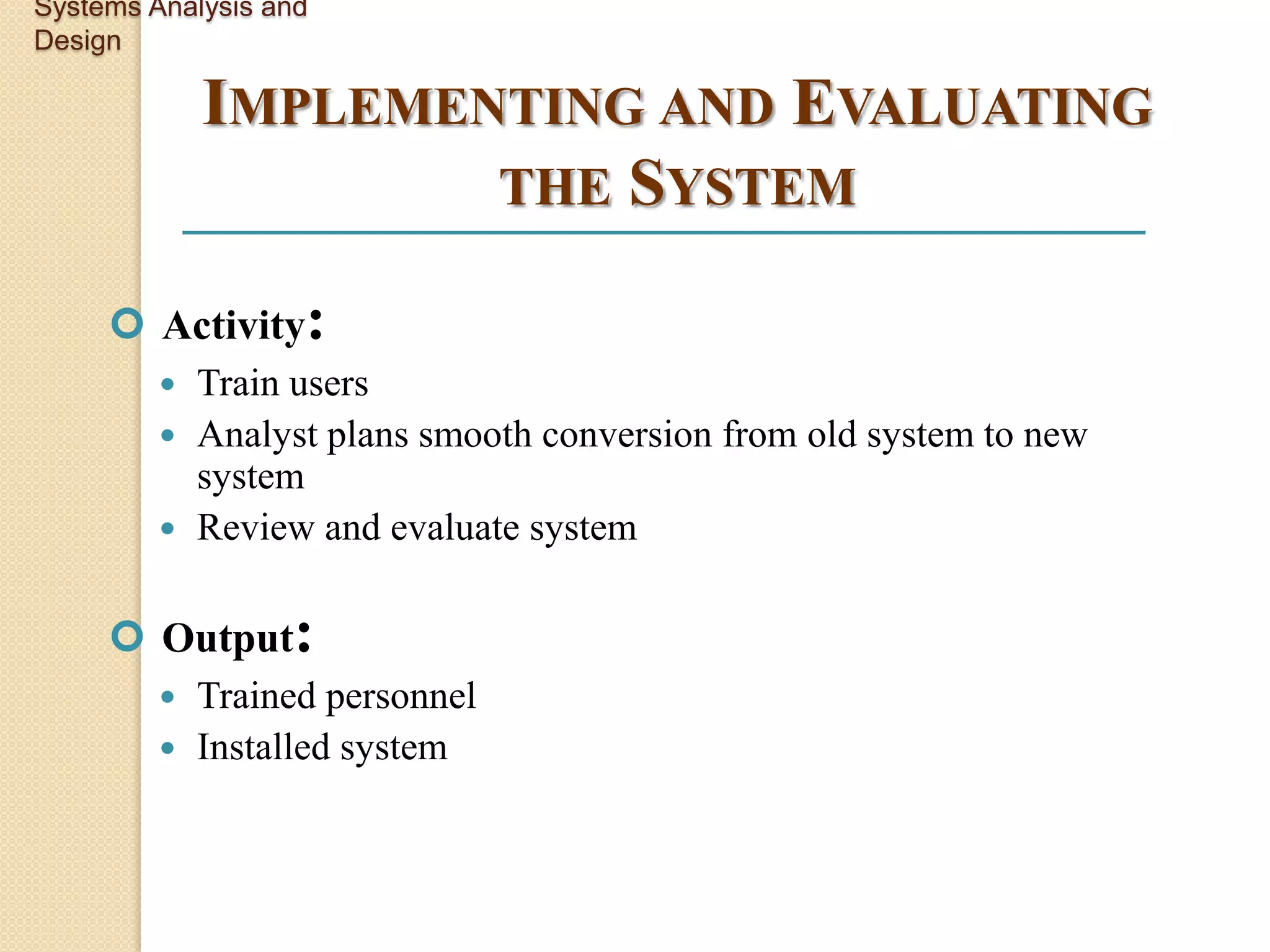 System Analysis and Design | PPTX