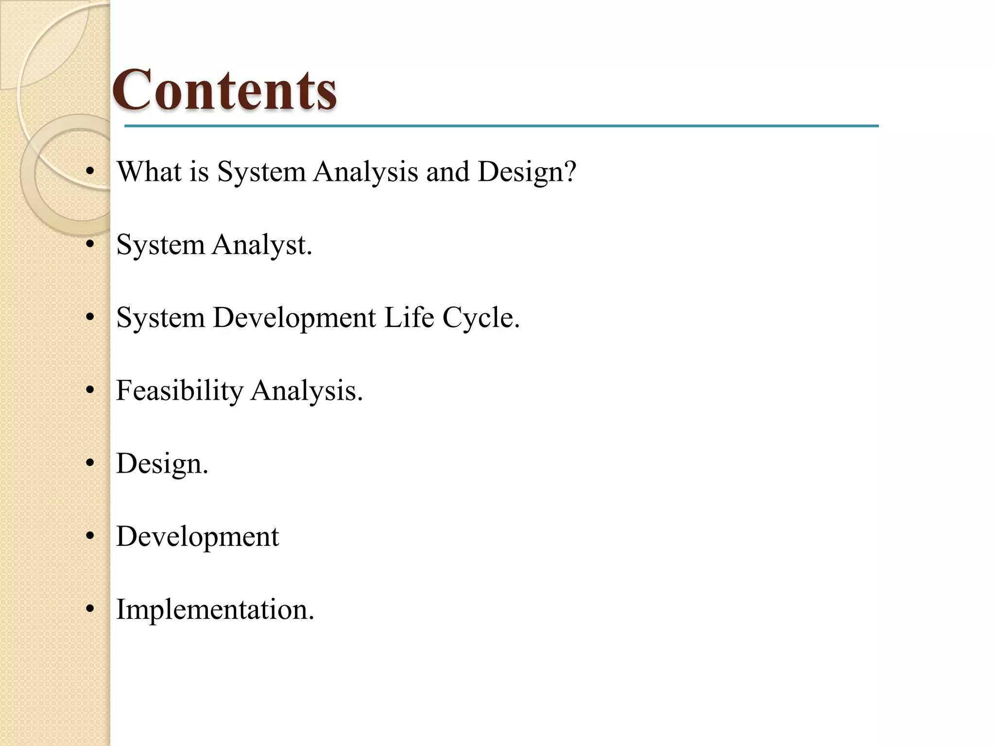 System Analysis and Design | PPTX