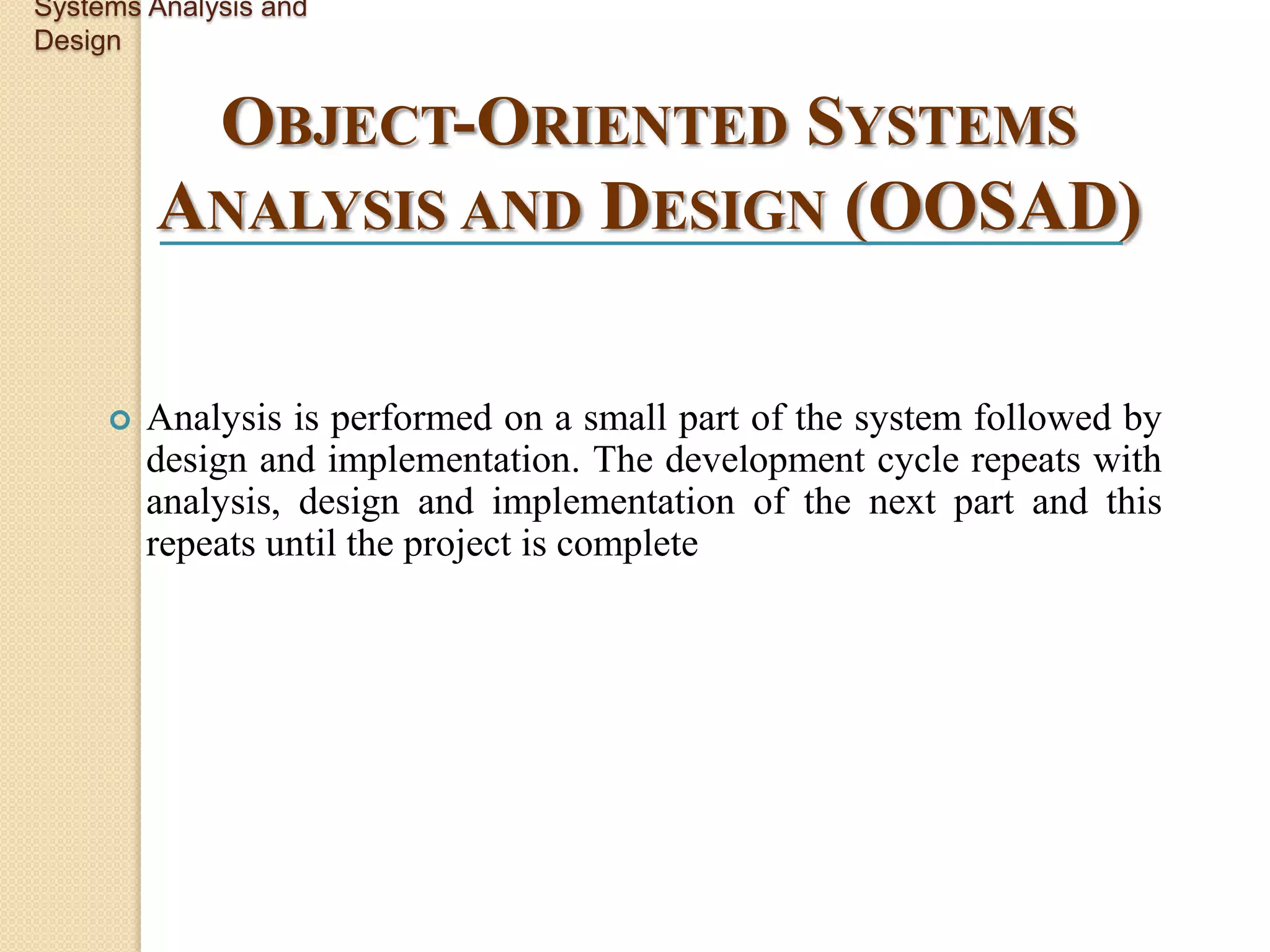 System Analysis and Design | PPTX
