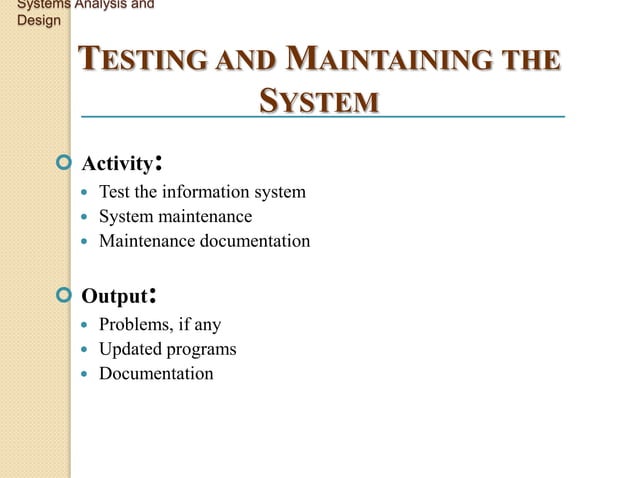 System Analysis and Design | PPTX