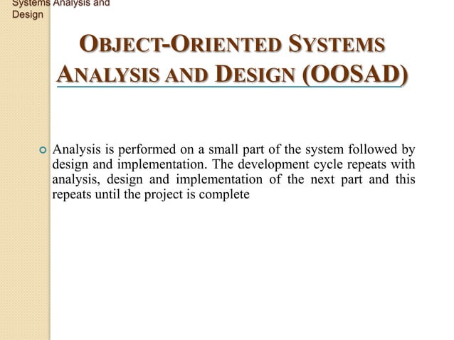 System Analysis and Design | PPTX