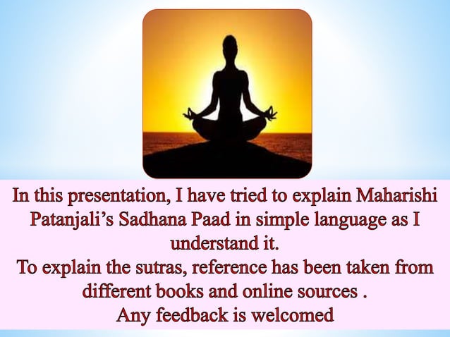 Sadhana pada; Yoga | PPTX