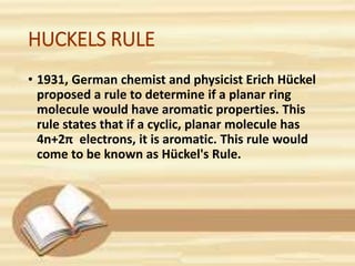Sadhana warangule (organic chemistry ppt,(topic hukels rule, chirality ...