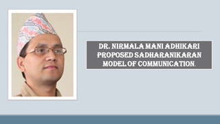 The Indian Media Theory: Communication Theory of Sadharnikaran | PDF