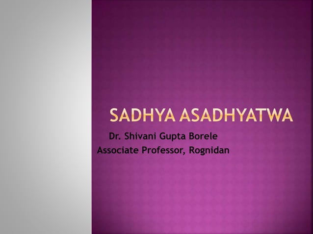 Sadhya Asadhya including upadrava SGB.pptx | Hinduism | Religion ...