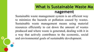 Sustainable Waste Management | PPTX