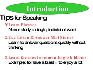 Sadia Speaking | PPT