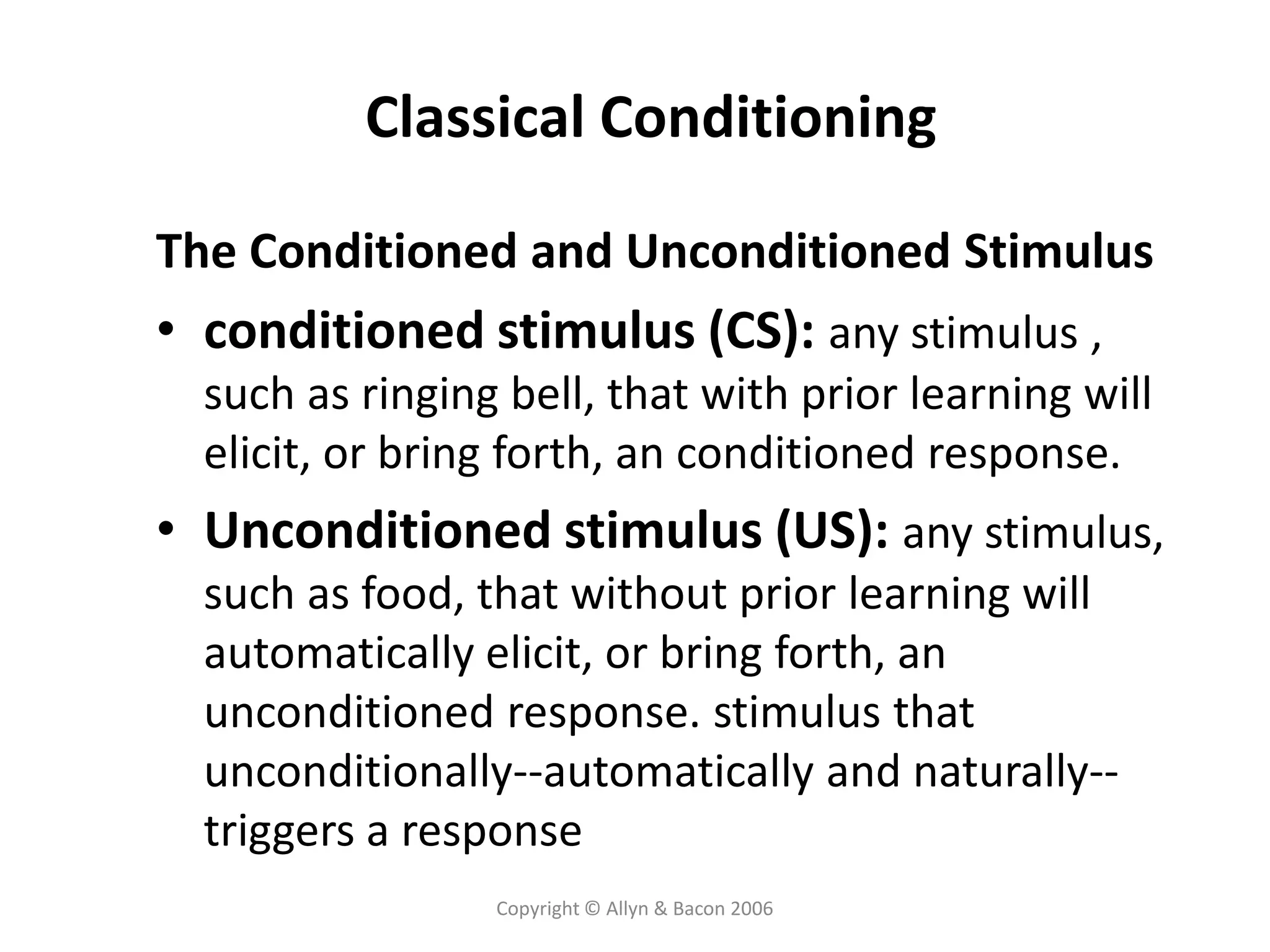 classical conditioning and discrimination | PPTX
