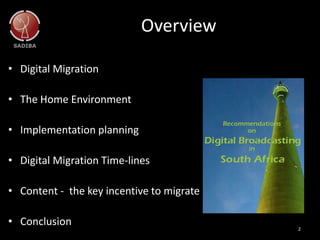 Migration of TV Broadcast services to digital | PPT
