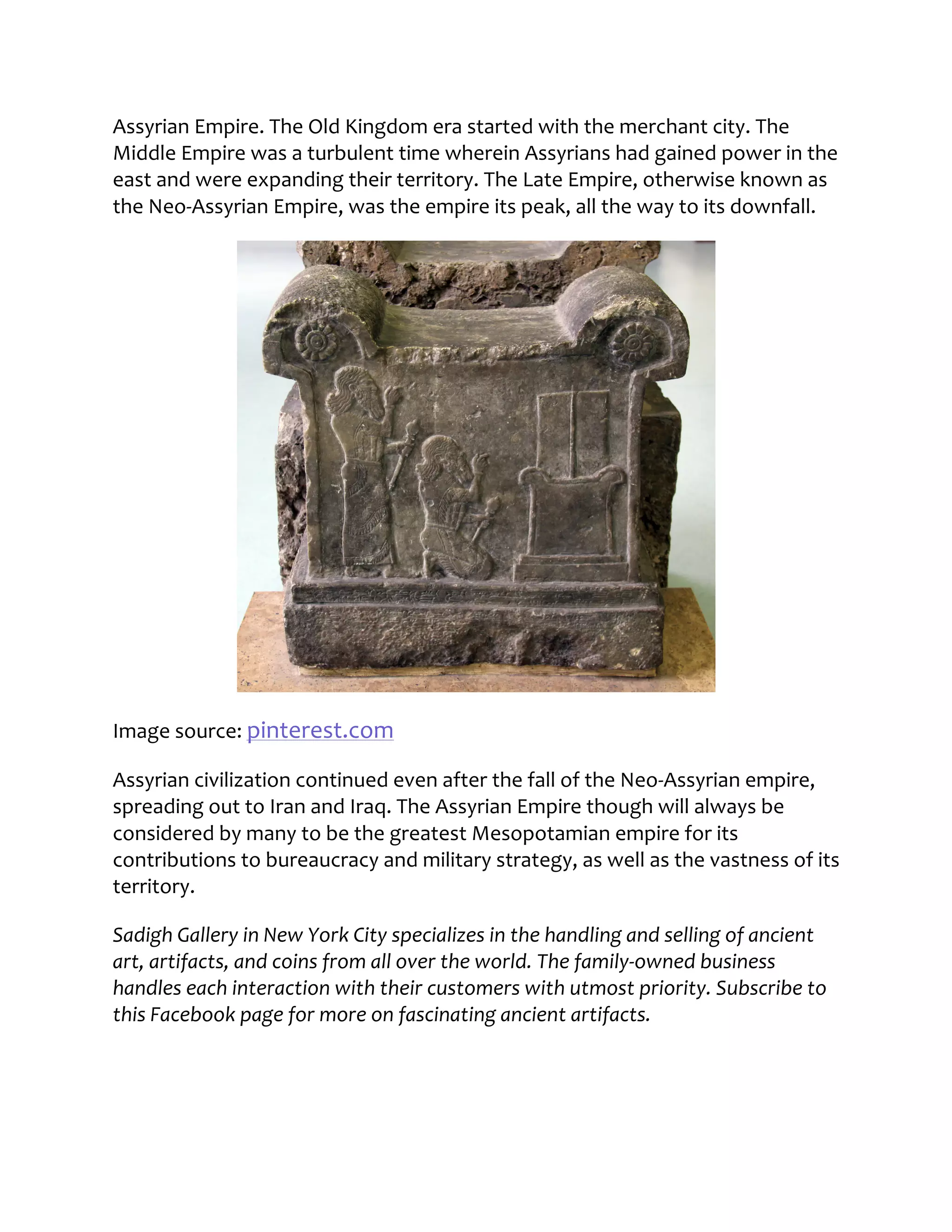 A Brief Look at Ancient Assyrians And Their Culture | PDF