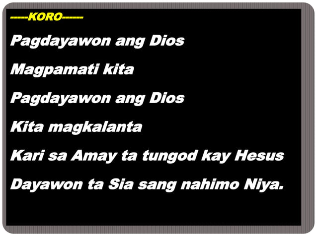 sa dios ang himaya......ppttxxxx........ | PPTX