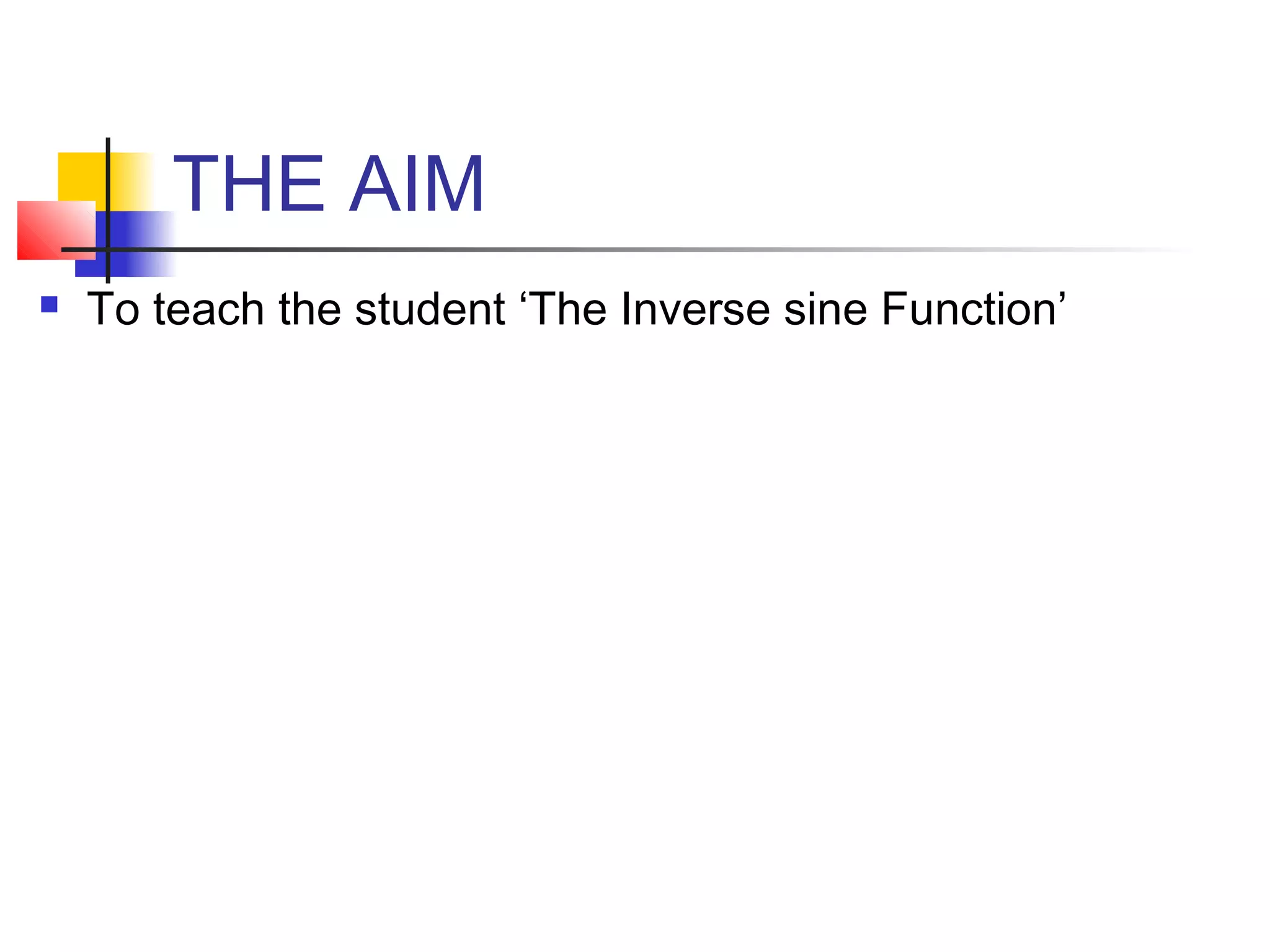 Inverse Trigonometric Functions | PPT