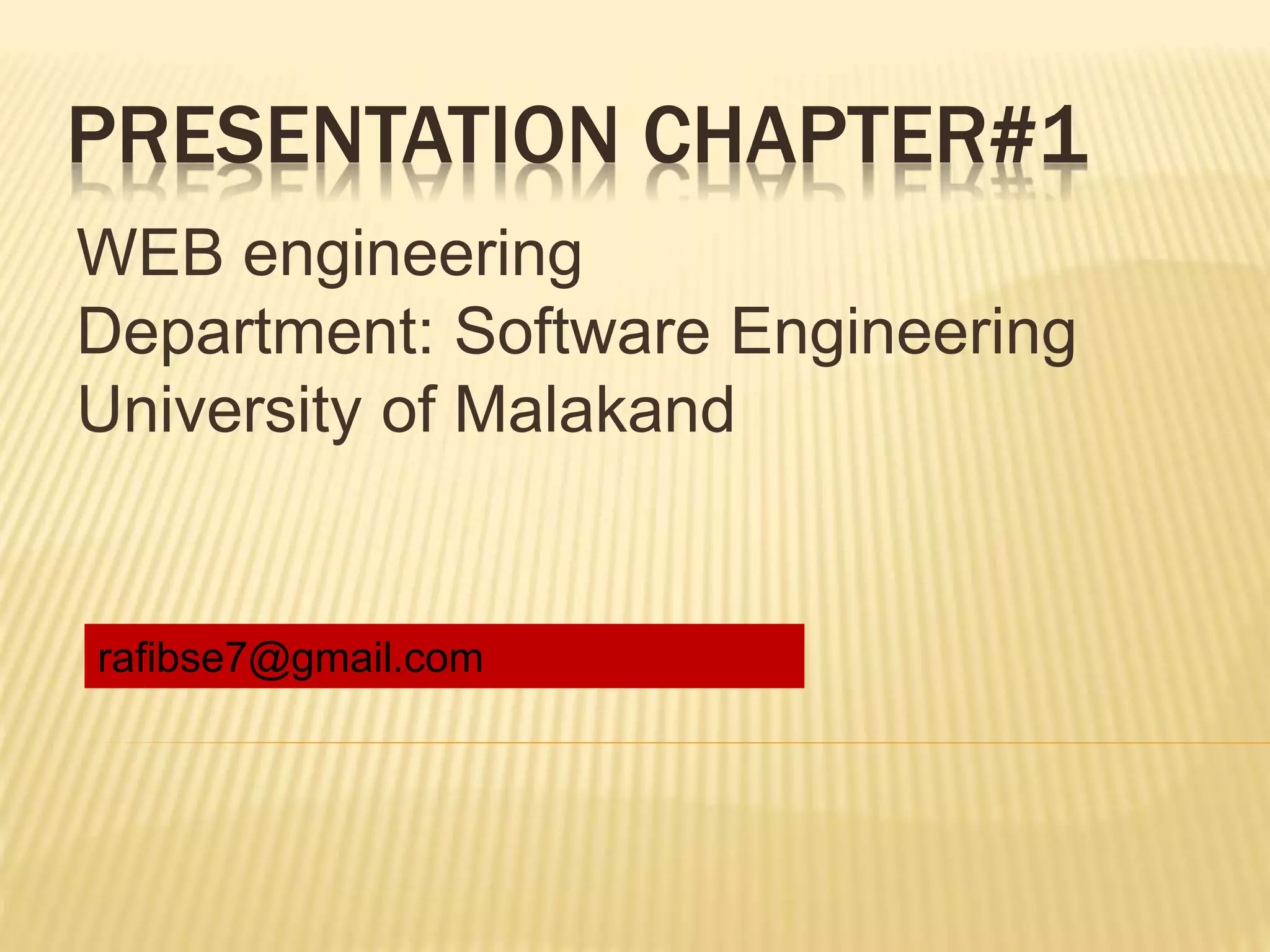 Introduction to WEB engineering TERMINOLOGIES | PPTX