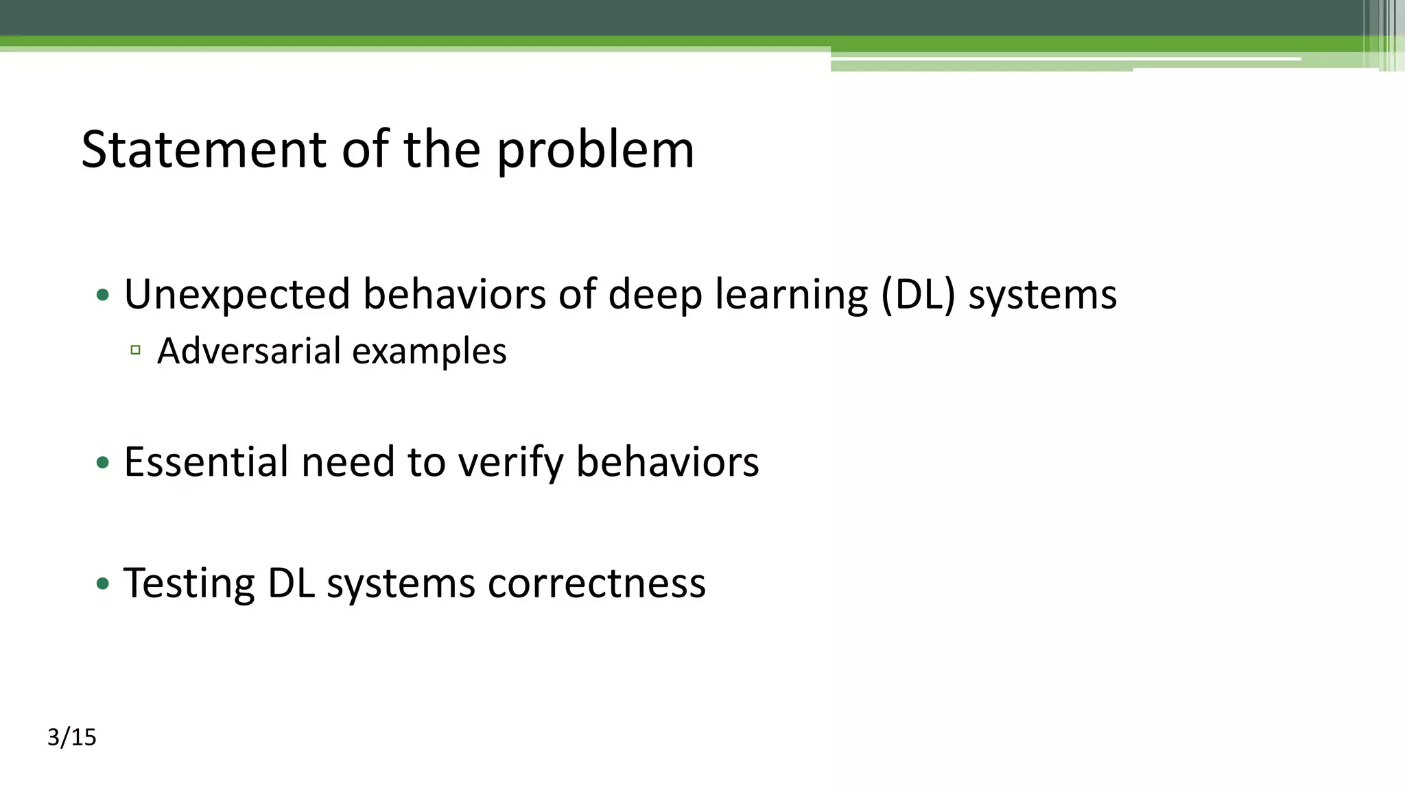 Surprise Adequacy for Deep Learning Systems (SADL) | PPT