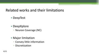 Surprise Adequacy for Deep Learning Systems (SADL) | PPT