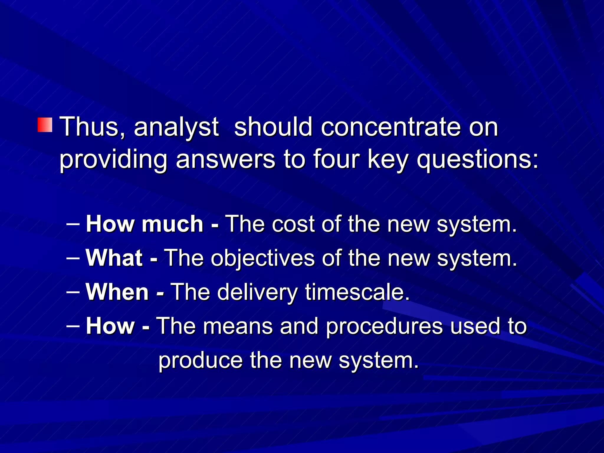 Systems Analysis | PPT